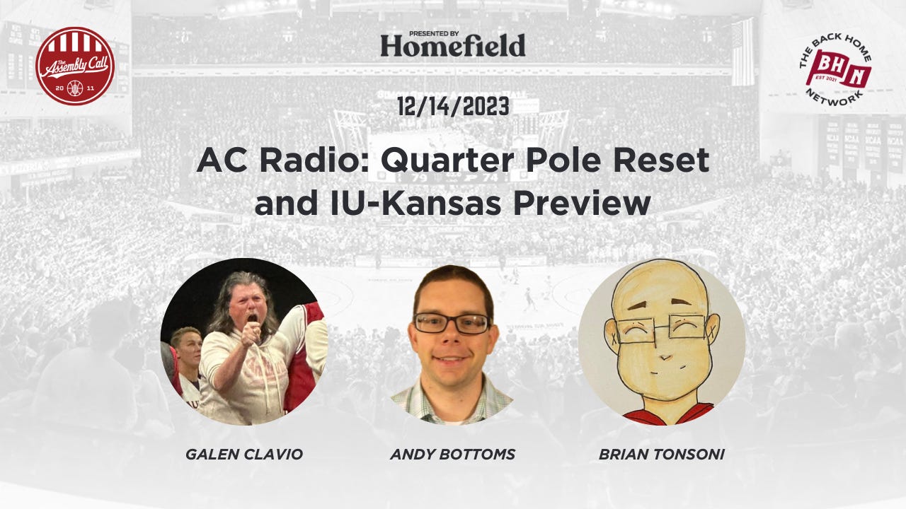 [AC Radio] Quarter Pole Reset and IU-Kansas preview