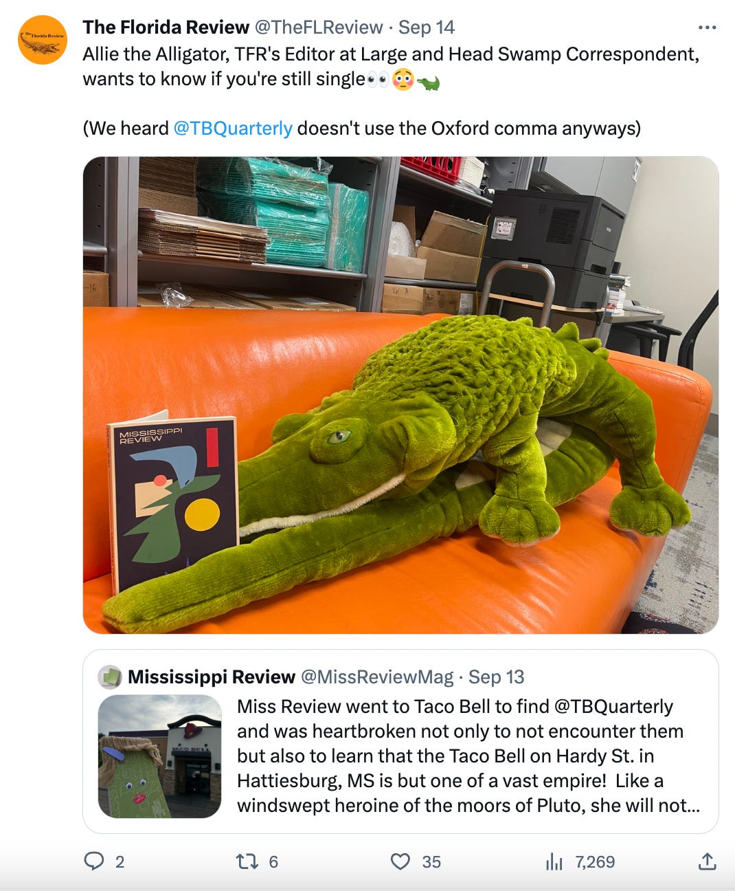 The Florida Review Tries Substack - The Florida Review