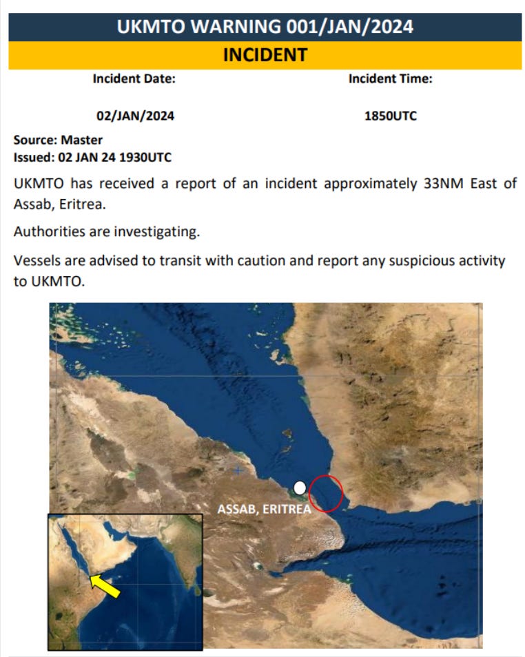Houthis Fire 2 Ballistic Missiles Into Red Sea From Yemen, UKMTO ...