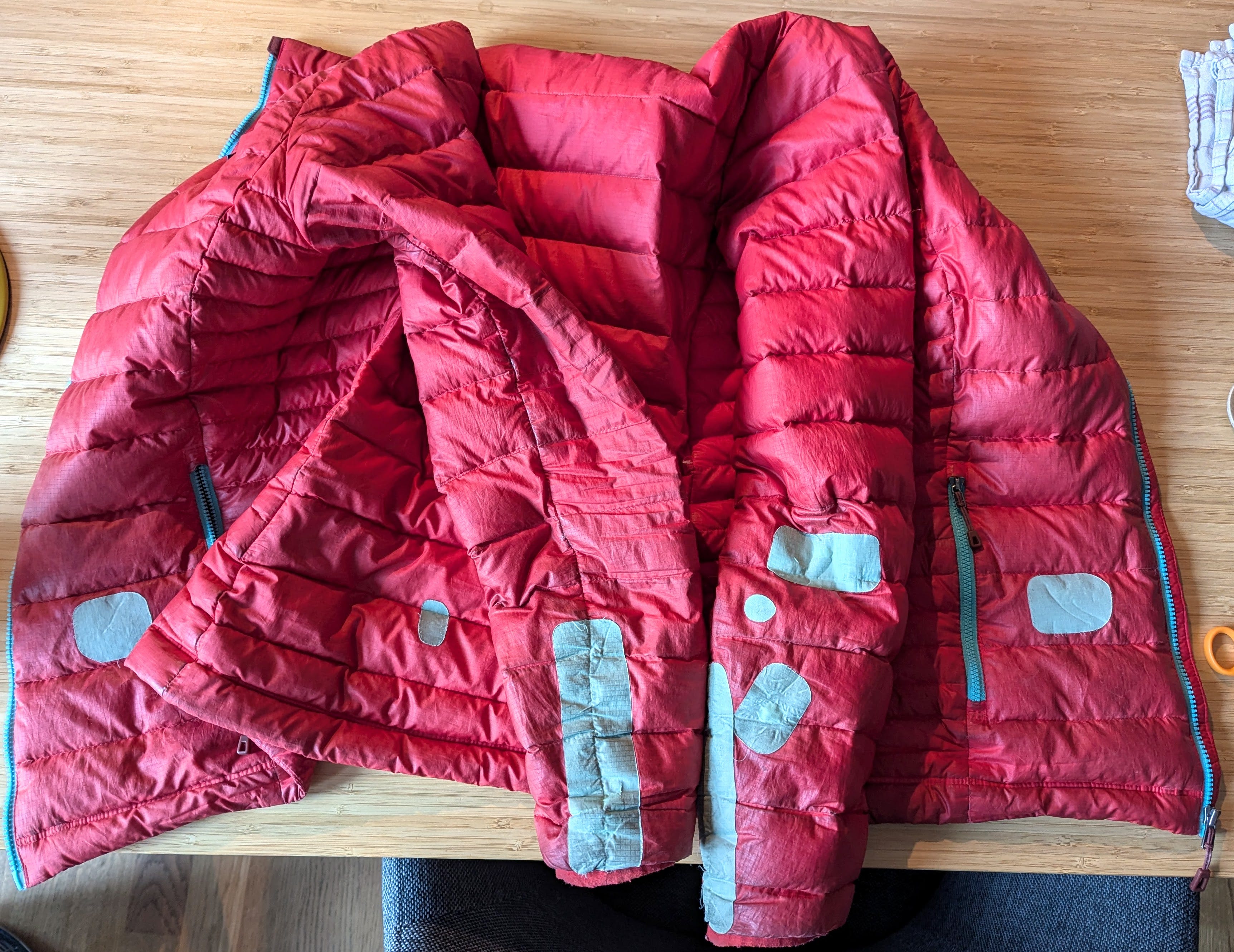 (quick mend) Puffy Jacket & Gear Tape - by Laura Shumaker
