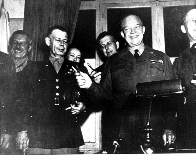News leaks of German surrender - by Martin Cherrett