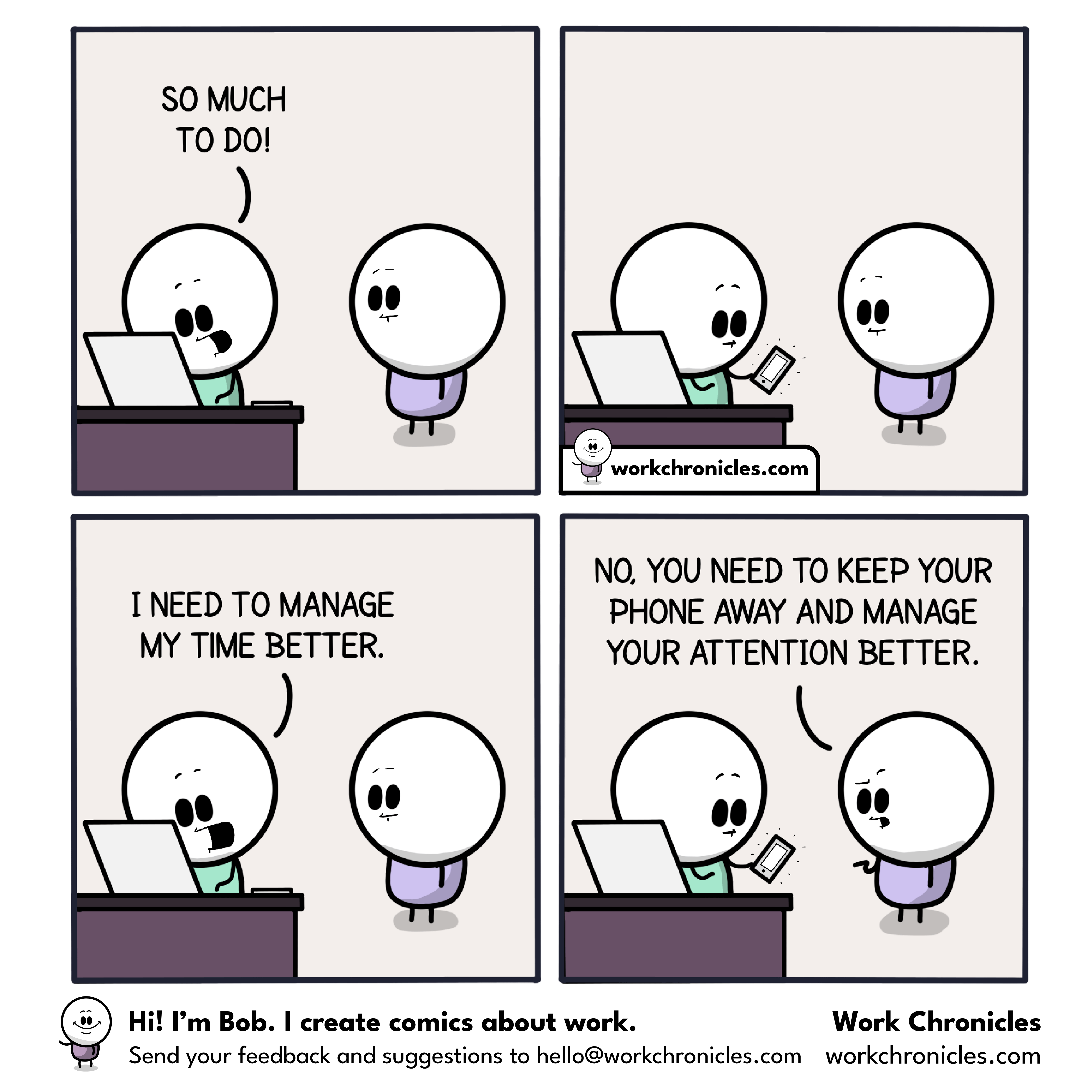 (comic) Time Management - Work Chronicles