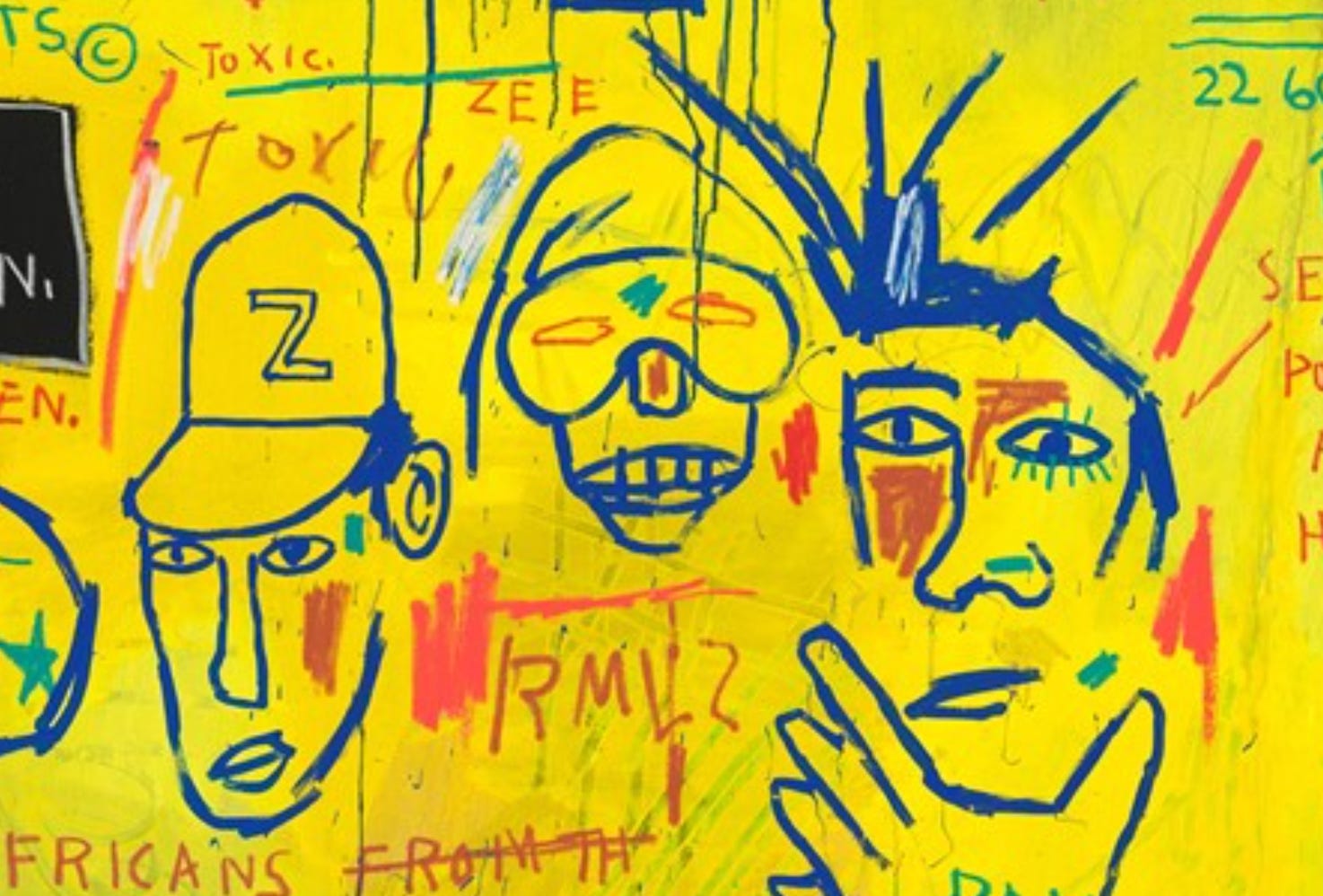 Jean-Michel-Basquiat, Portrait of A-One A.K.A. King, 1982