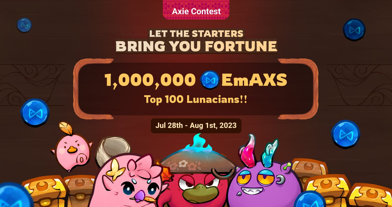 Let The Starters Bring You Fortune - by Axie Infinity
