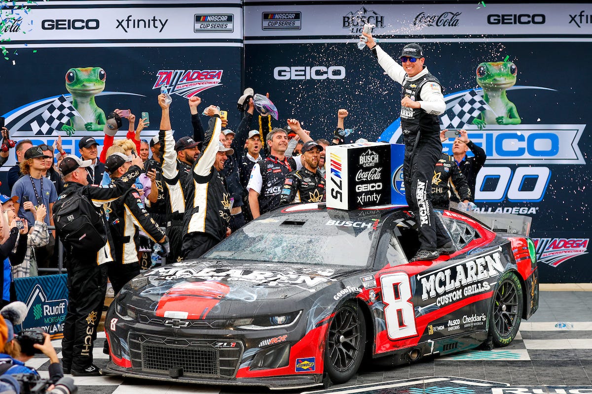 TC Daily Pit Stop: Kyle Busch Wins at Talladega; McLaren Custom Grills ...