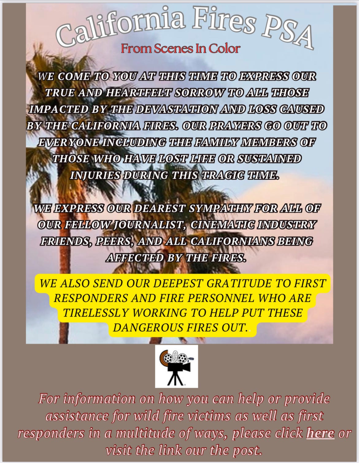 California Fires PSA - Scenes In Color