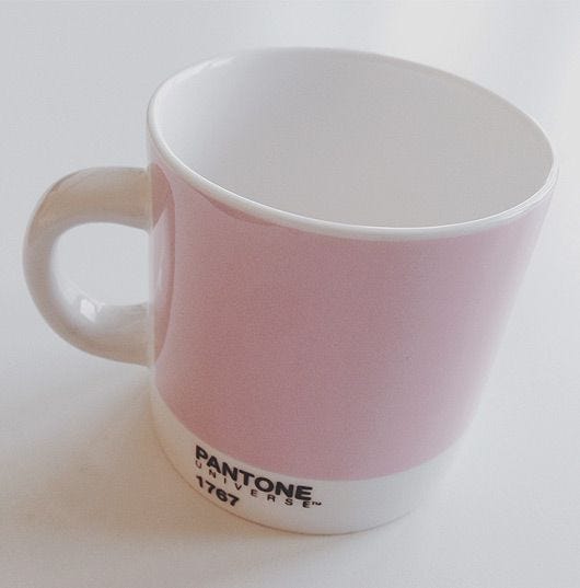Pantone 1767 ties many things together. - by Joe Morris