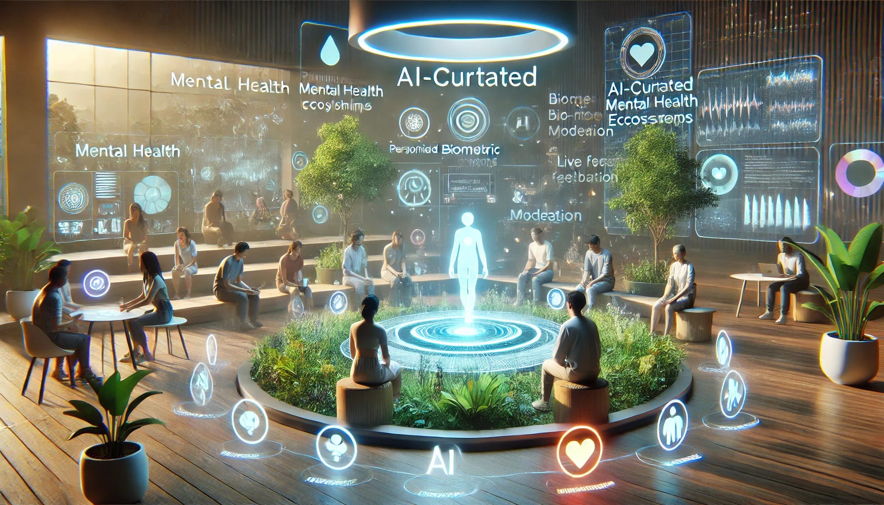 AI-Curated Mental Health Ecosystems Technology
