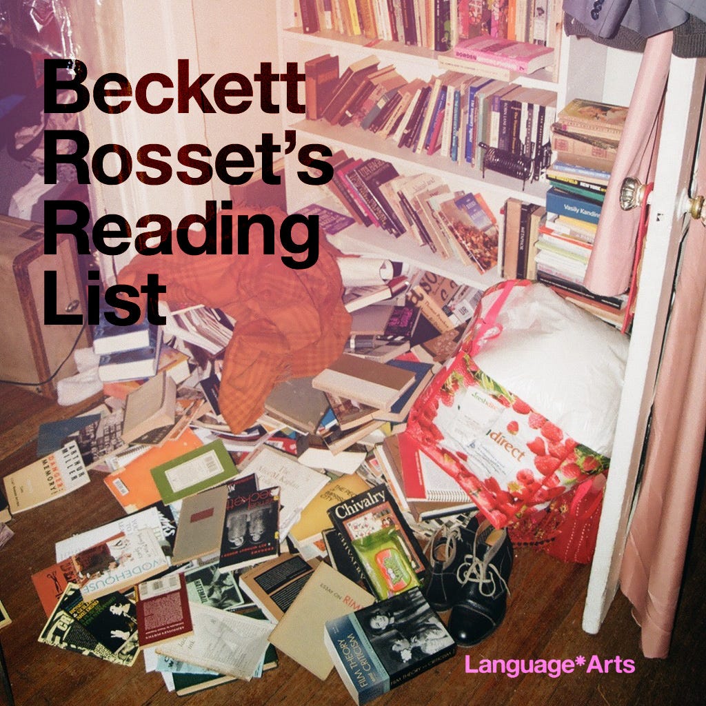 Beckett Rosset's Reading List - Language Arts
