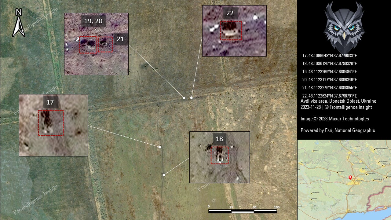 UA POV: Avdiivka: Geospatial Vehicle Loss Assesment. Part 2 - Frontelligence : r/UkraineRussiaReport