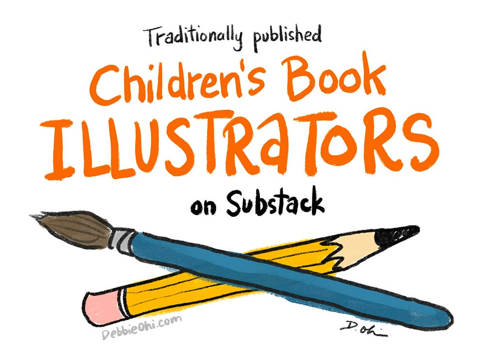 Traditionally published children's book illustrators on Substack