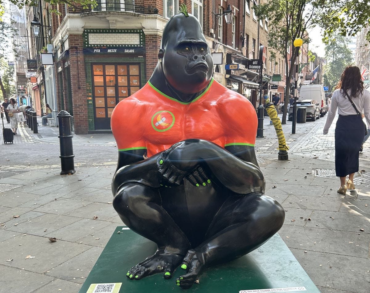 The Covent Garden gorilla art trail - by Rebecca Armstrong