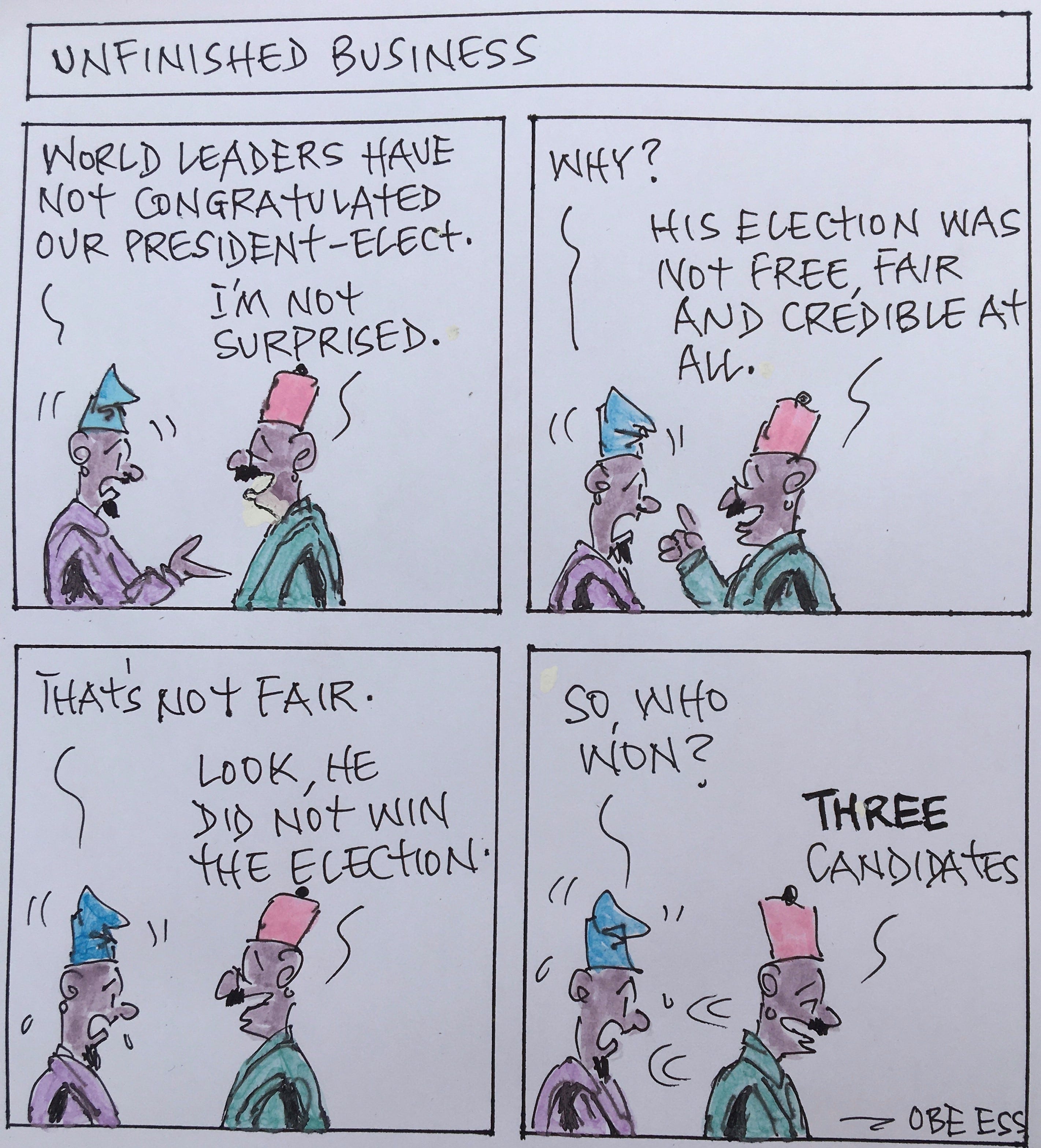 The CONmedians - by Obe Ess - Obe’s Newsletter