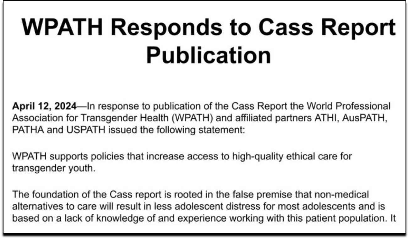 Fact Checking Critics of the Cass Review - by Benjamin Ryan