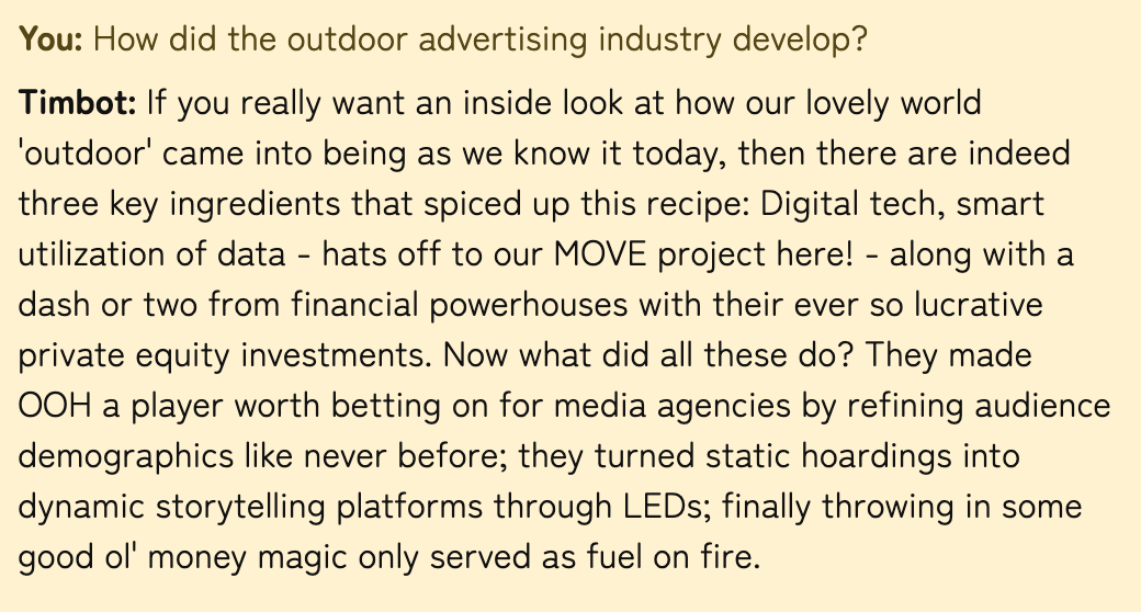 Introducing TimBot - by Tim Burrowes