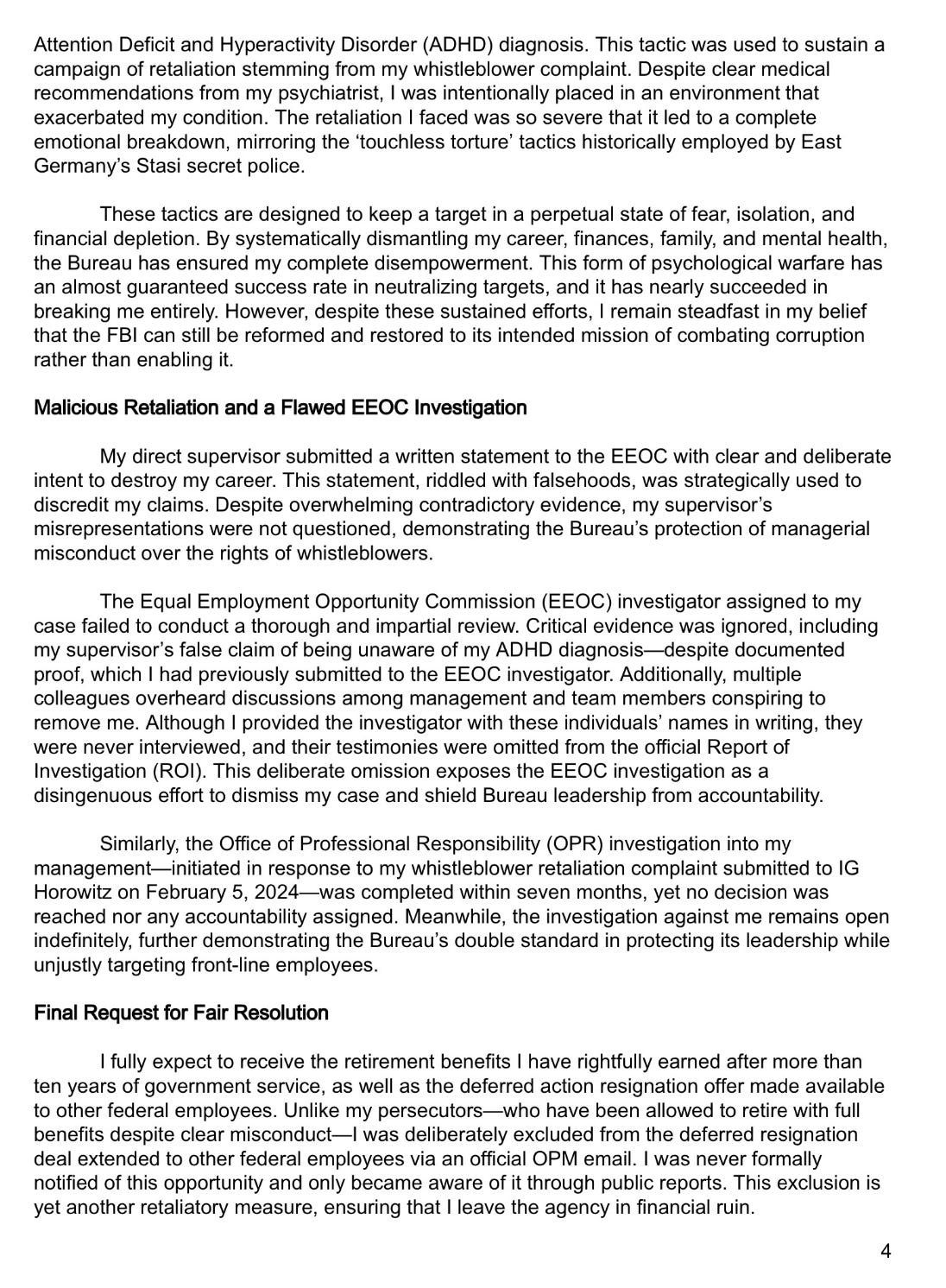 Special Agent Buma's Resignation Letter from the DOJ, and Comments on ...