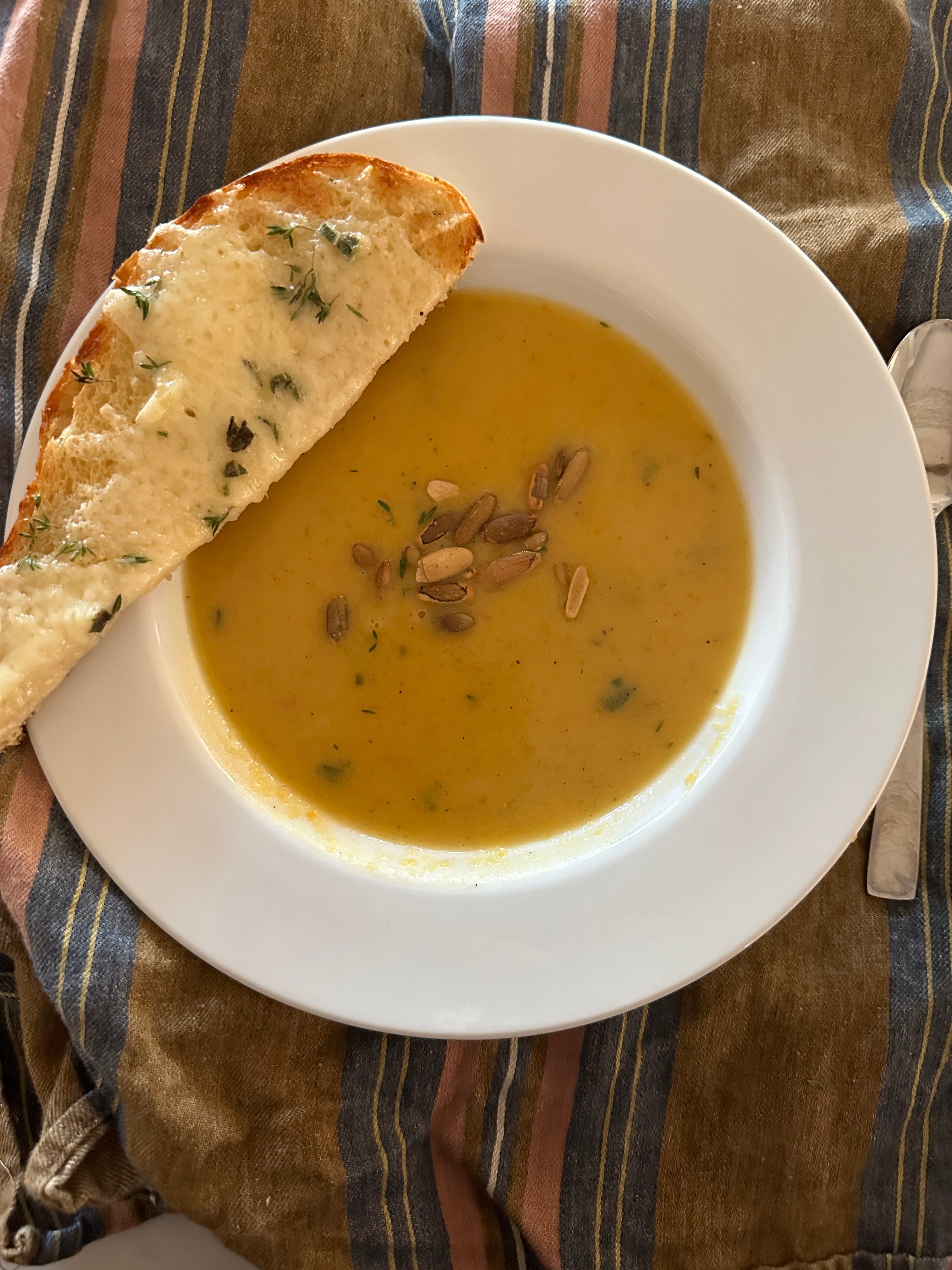 Oven Roasted Butternut Squash Soup