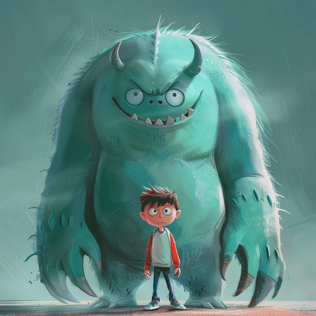 O menino e o monstro - by Aline Cândido - O Verbo em mim