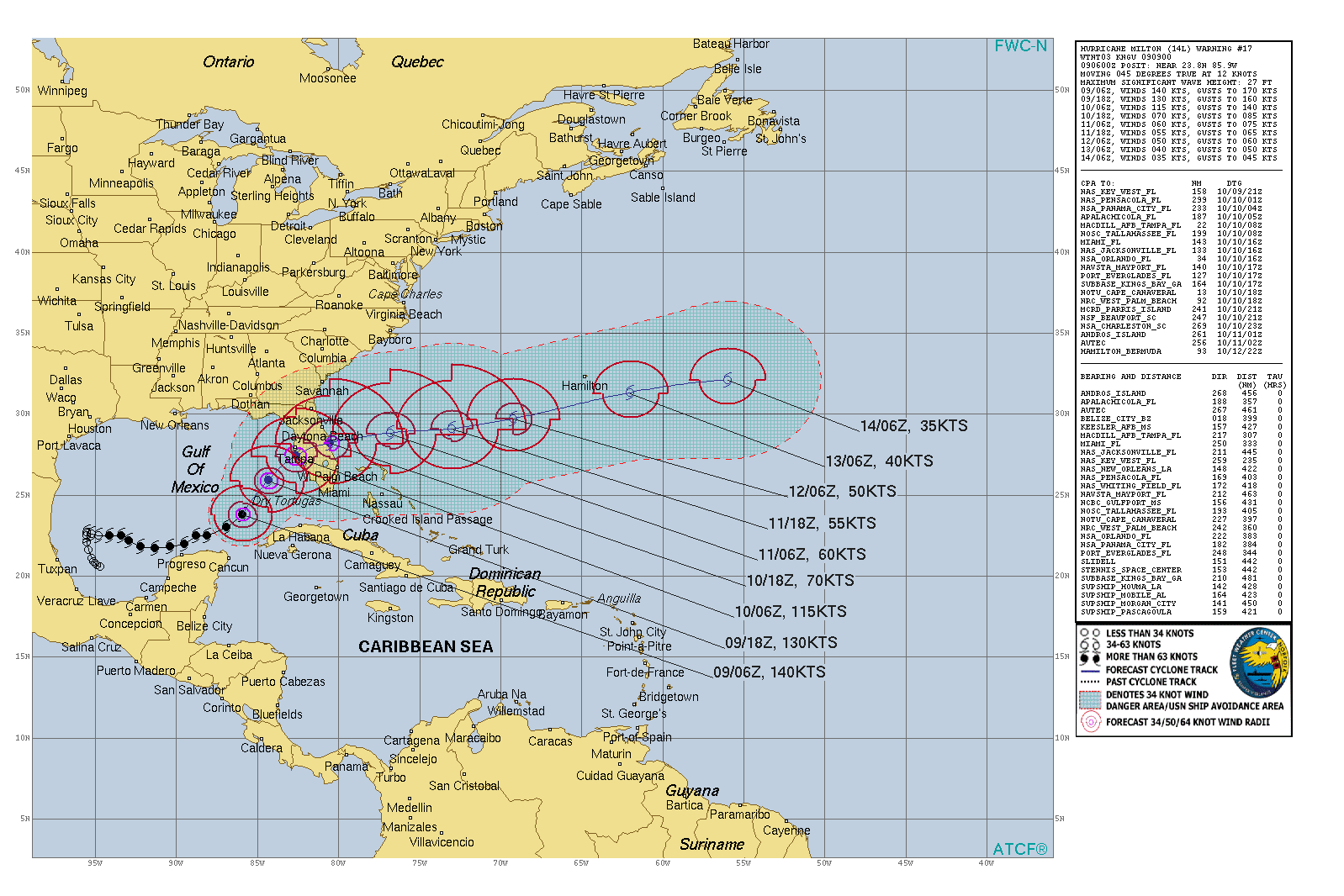 UPDATED HURRICANE MILTON WILL HIT TAMPA AS A CATEGORY 4 STORM