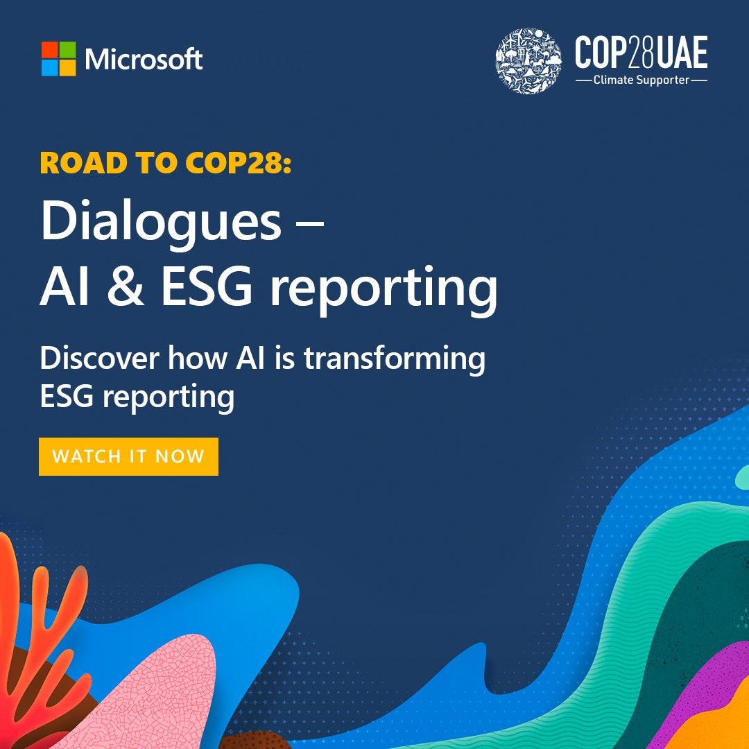 Microsoft Injects AI in "Sustainability Data", ESG Reporting