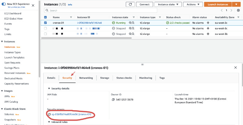 Cronos developer series: start a full Cronos node on AWS EC2 instance