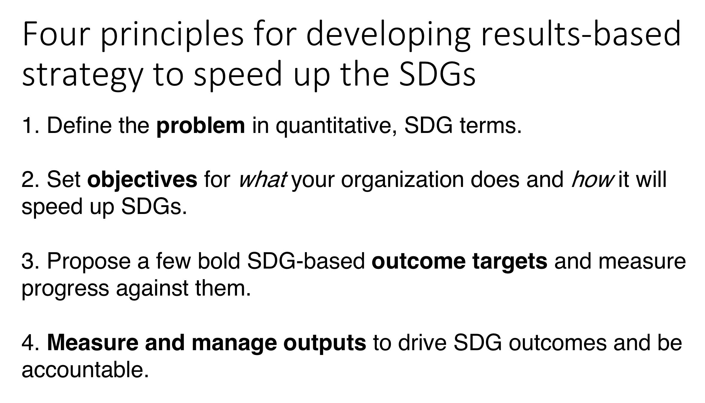 To GSD (Get Sh*t Done) on the SDGs, measure and manage impact