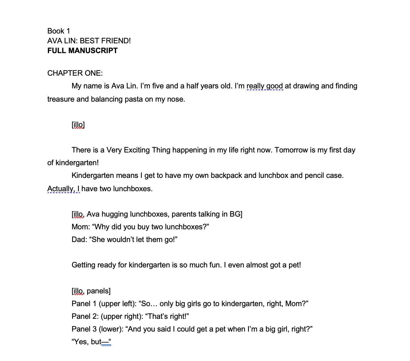 Chapter Books Part 3: The Pitch