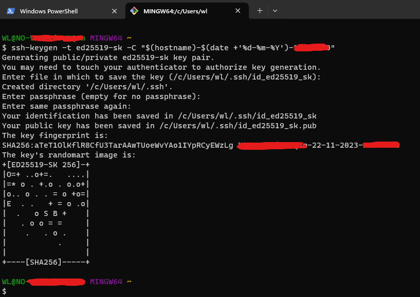 Ssh Generate A Ed25519 Security Key Keypair To Use With U2f Authentication
