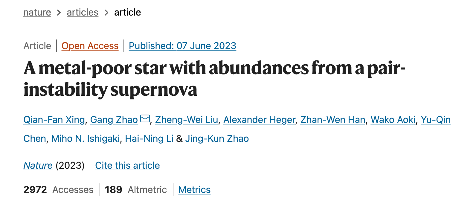 Chinese Astronomers Discover One of the Universe's Oldest Stars - A ...