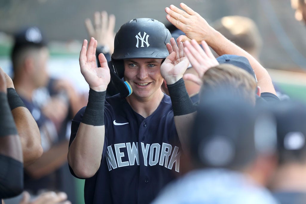 Yankees trade infield prospect Trey Sweeney to the Dodgers, completes 3 ...