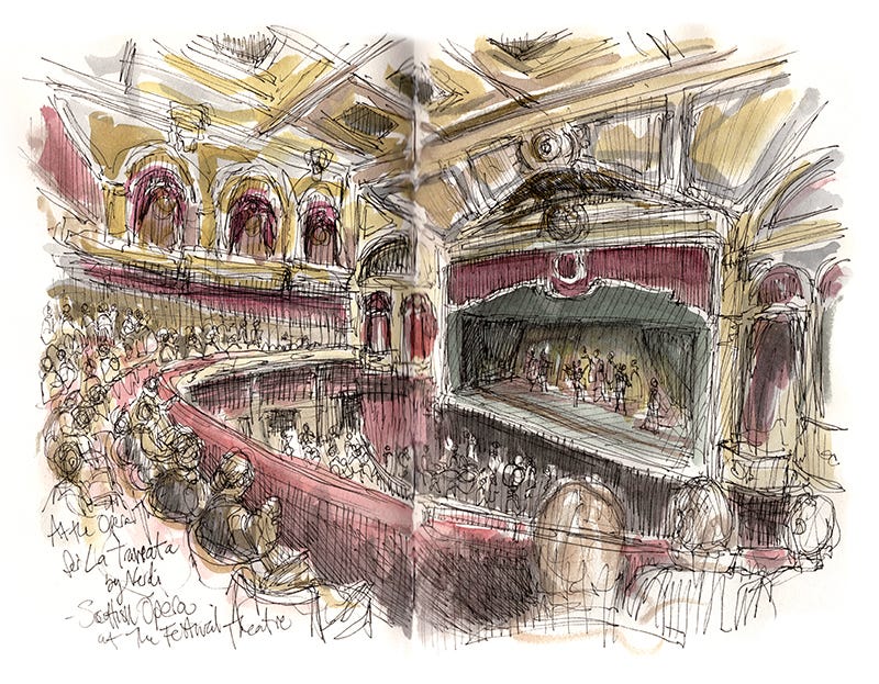 A Night at the Opera - Edinburgh Sketcher