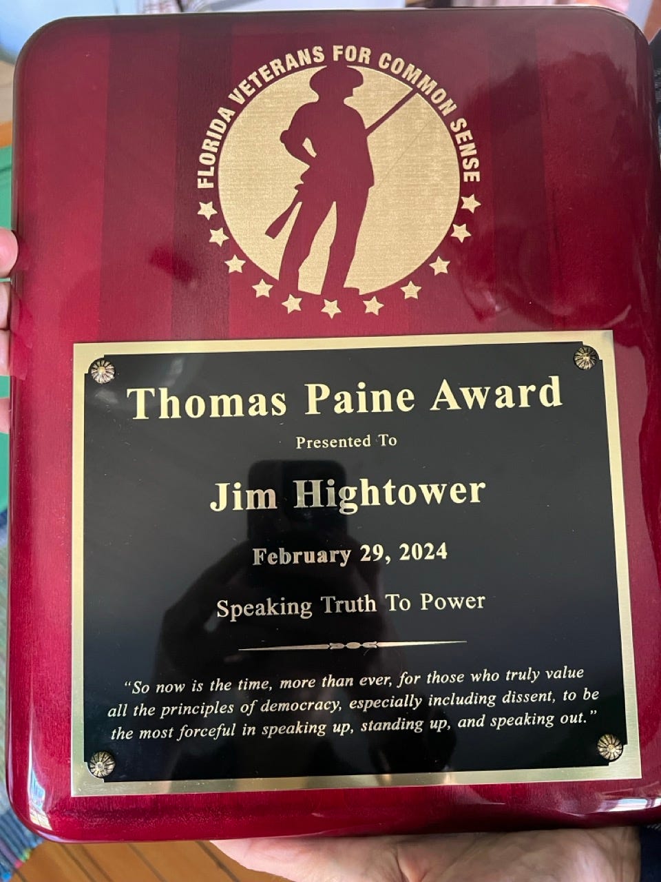 Tom Paine: What a Guy! - Jim Hightower's Lowdown