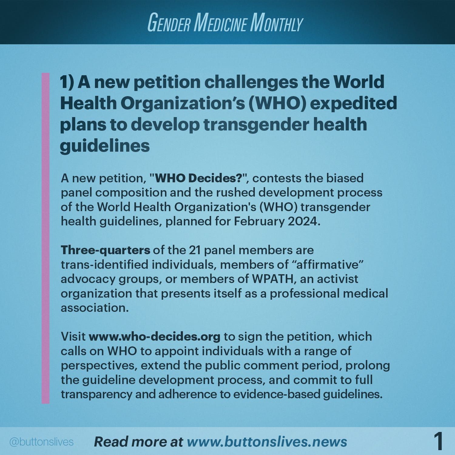 Gender Medicine Monthly - by Christina Buttons