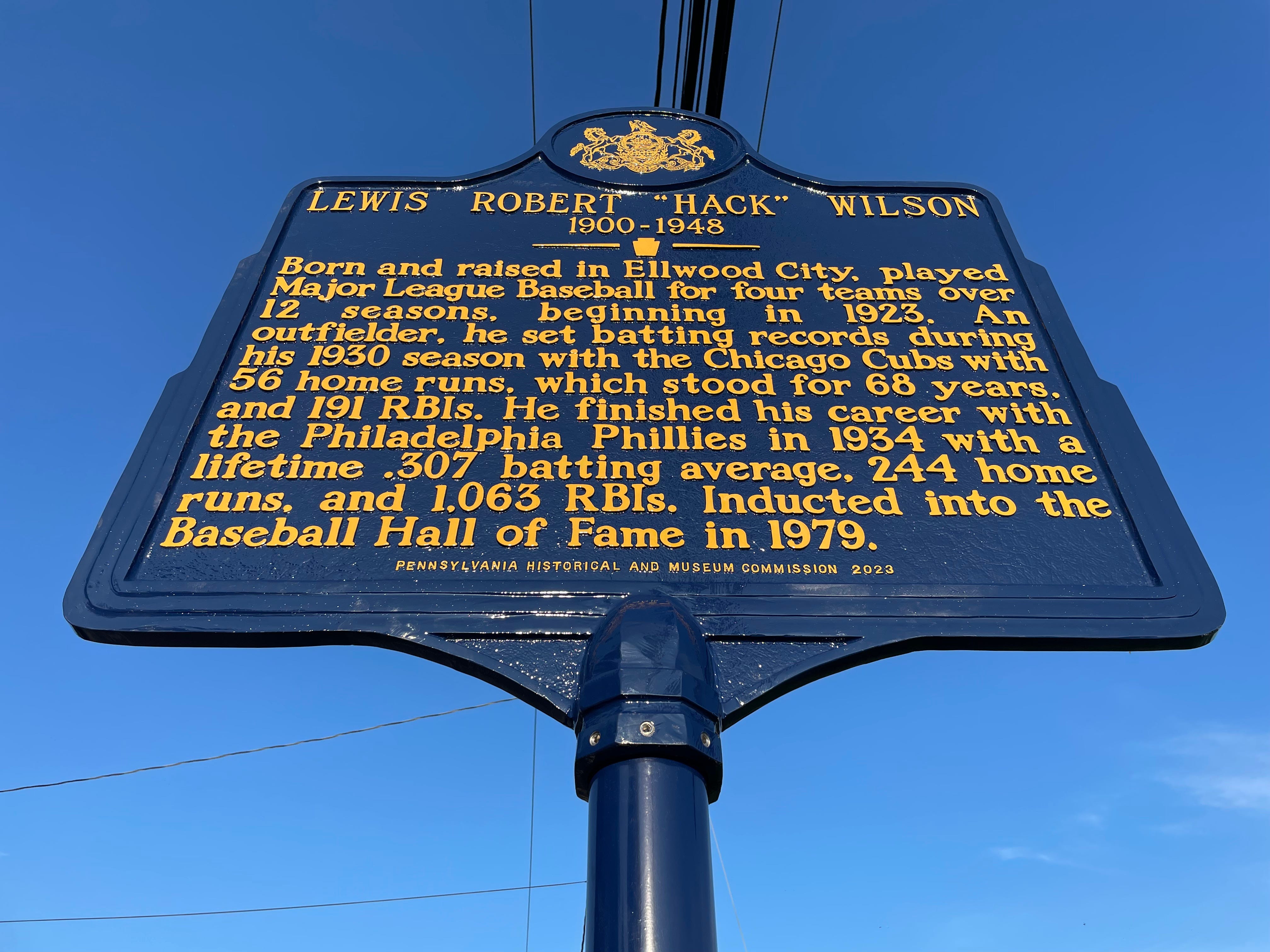 Hack Wilson Finally Gets The Historical Marker He Deserves