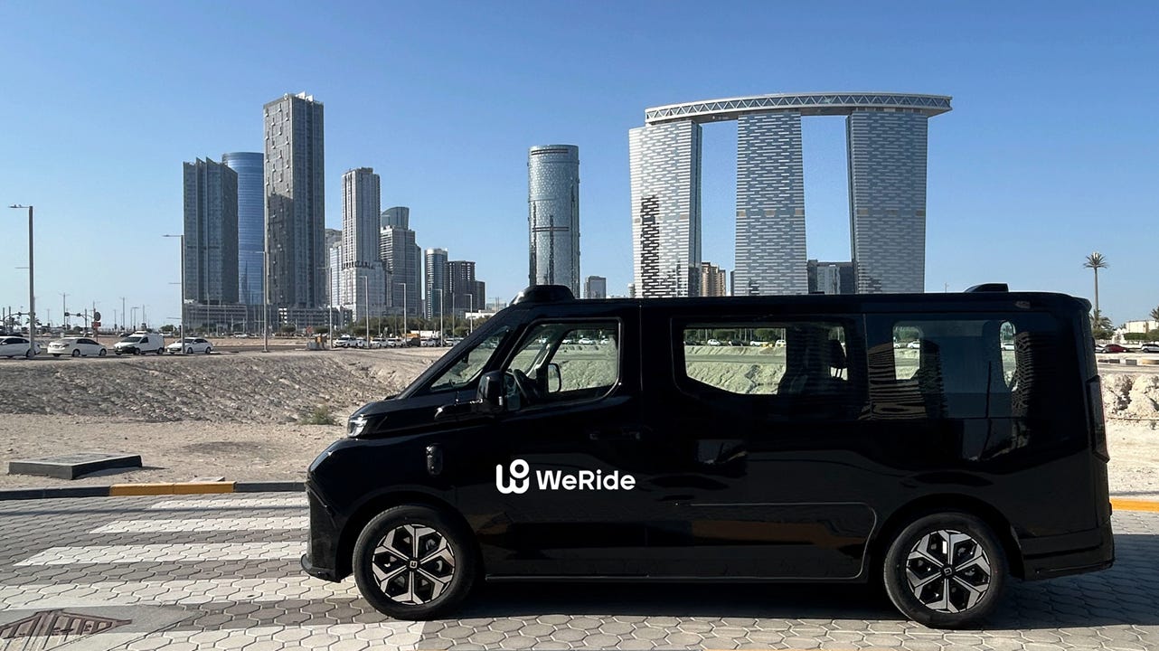 WeRide launches first fully driverless taxis in Middle East