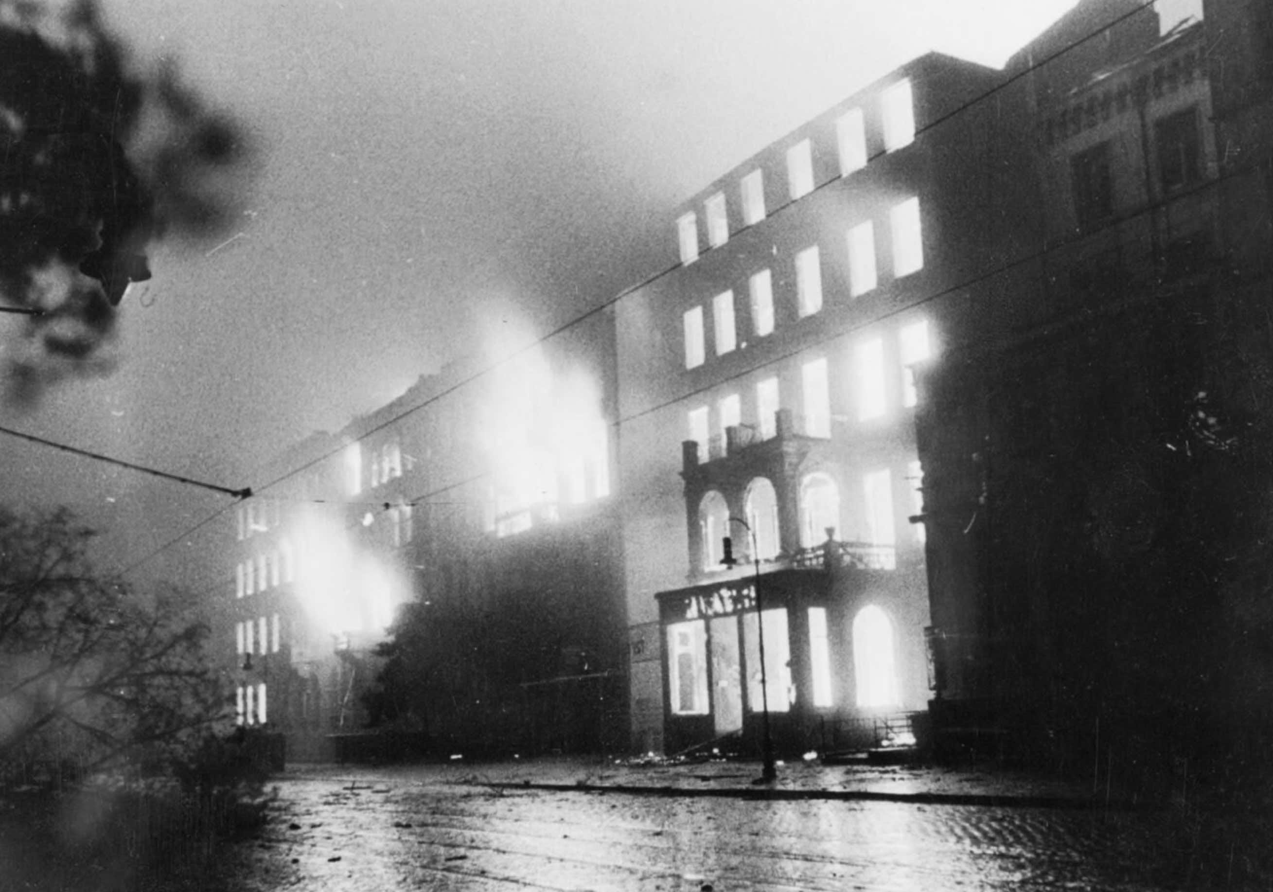 Hamburg is devastated by a firestorm - by Martin Cherrett