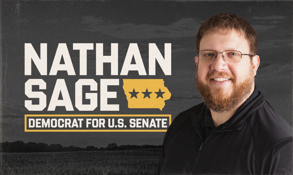 Nathan Sage for the U.S. Senate; A Different Kind of Democrat