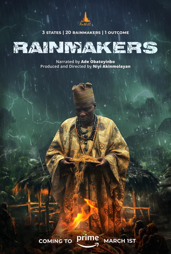 Niyi Akinmolayan’s ‘Rainmakers’ Documentary Coming to Prime Video