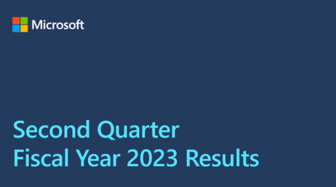 AI 기반의 밝은 미래 앞에 놓인 Azure Cloud 사업 현실: Microsoft FY2023 Q2 실적발표
