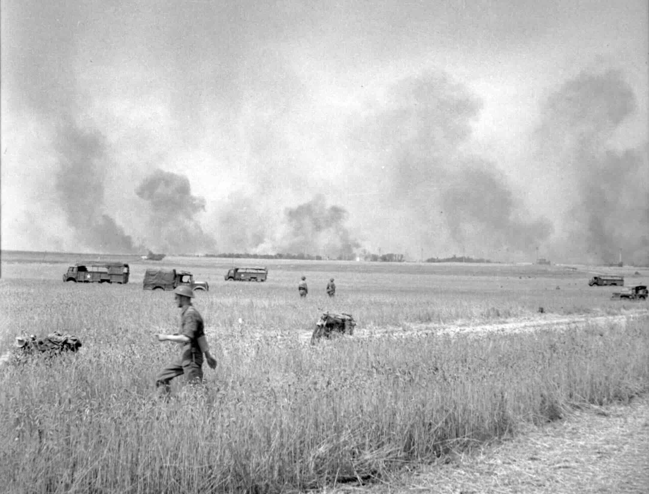 Tank attack into the bocage - by Martin Cherrett