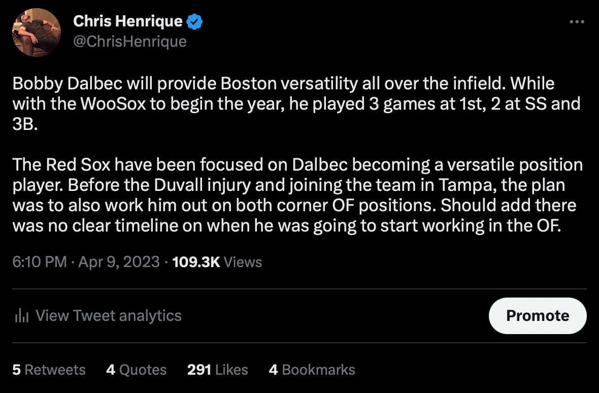 Bobby Dalbec hoping positional versatility keeps him with the Red Sox