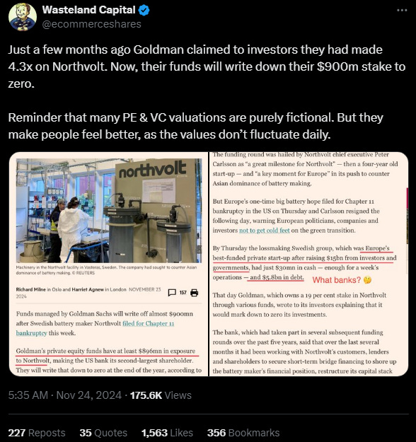 💥New Chapter 11 Bankruptcy - Northvolt AB💥 - PETITION