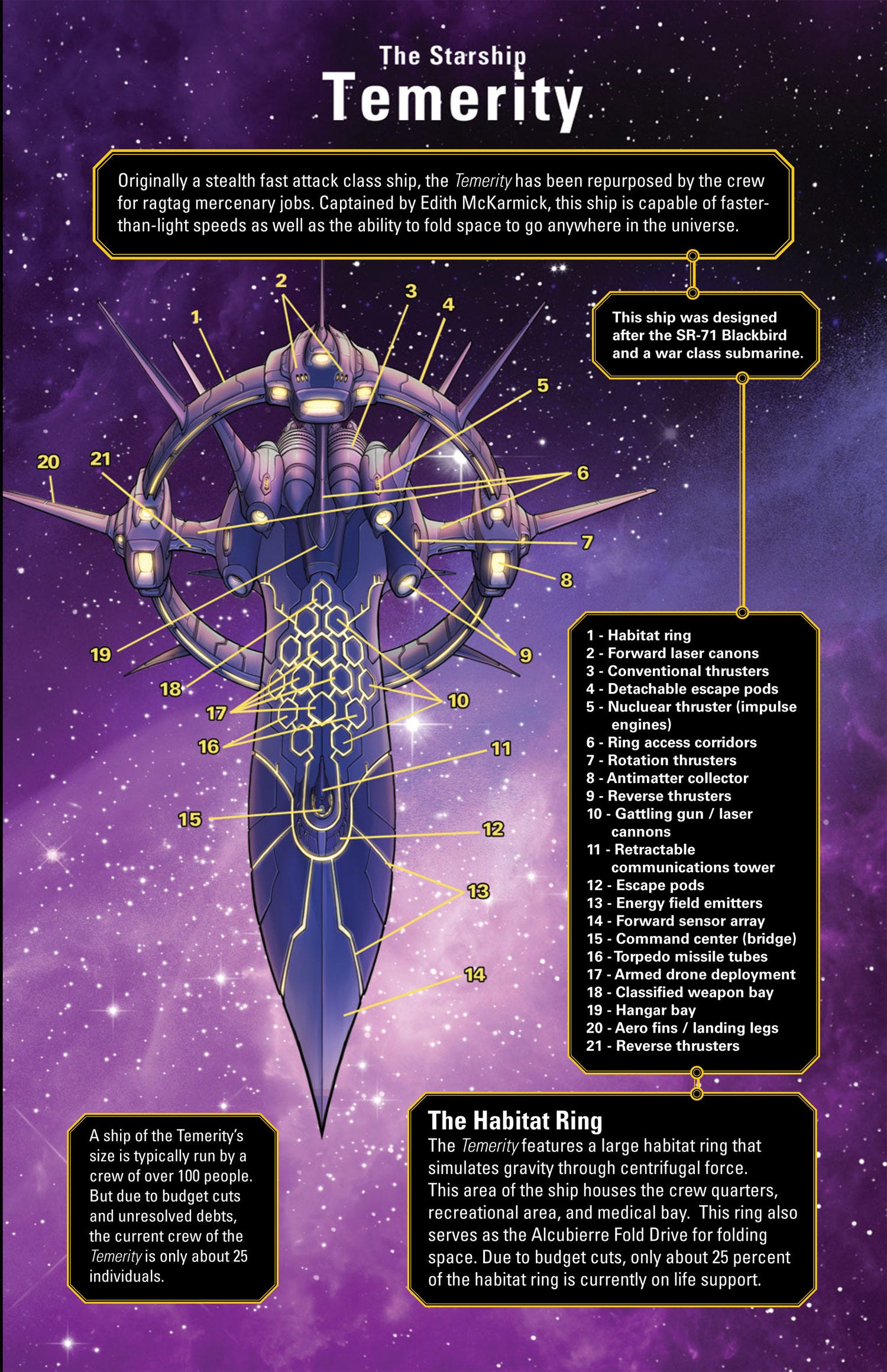 The Starship Temerity and Factions - by Jemma M Young