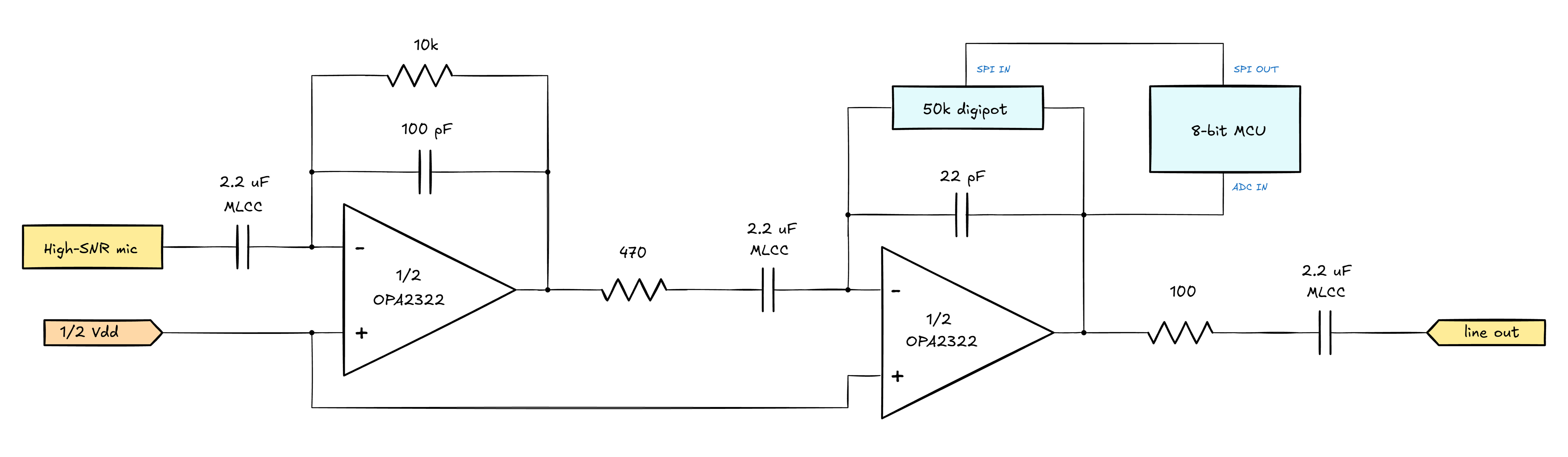 Building a decent microphone amplifier - lcamtuf’s thing