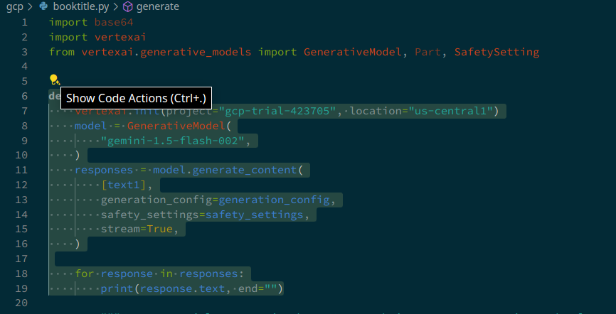 Vertex AI lesson two: setup Gemini Code Assist on VSCode and using Gemini 2.0