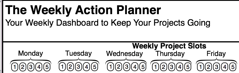 The Weekly Action Planner - by Charlie Gilkey