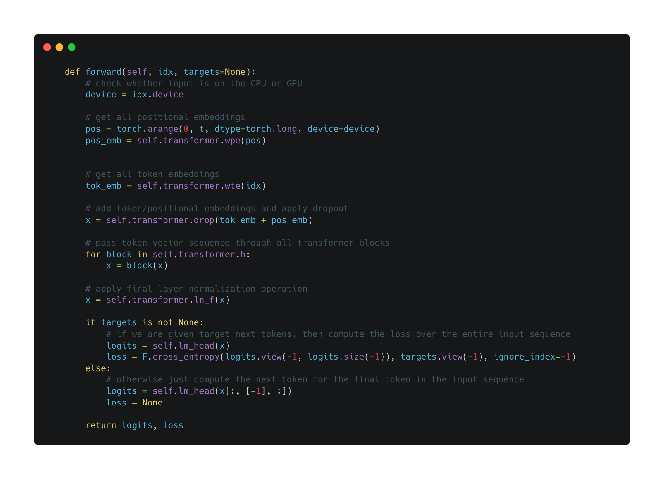Language Model Training and Inference: From Concept to Code