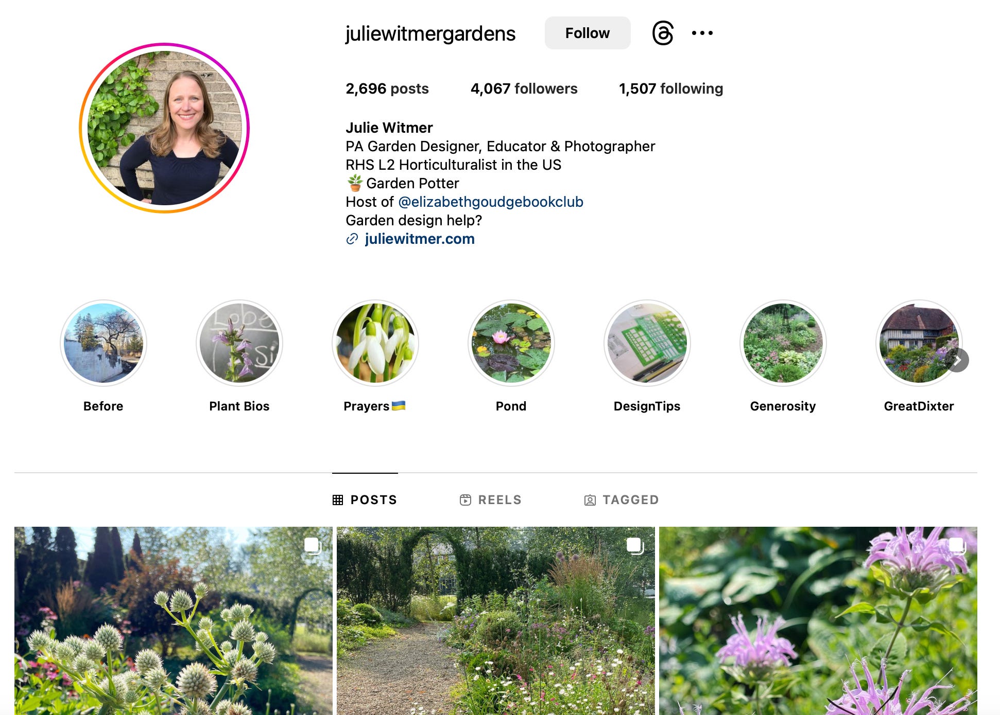 Welcome to Julie Witmer Gardens on Substack!
