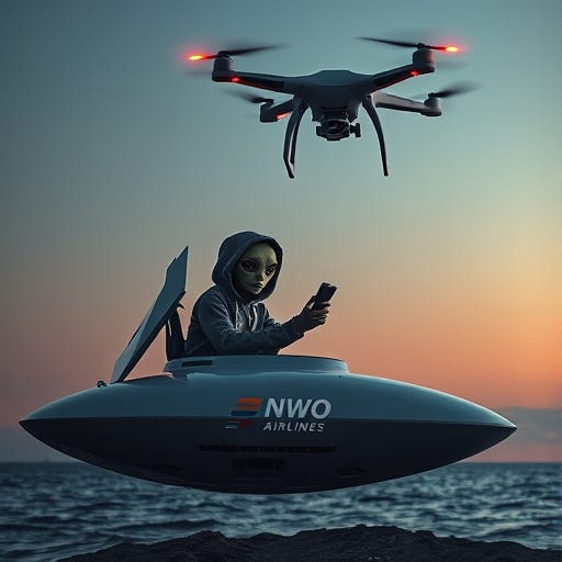 Plain Label Drones around New Jersey - What is their source?