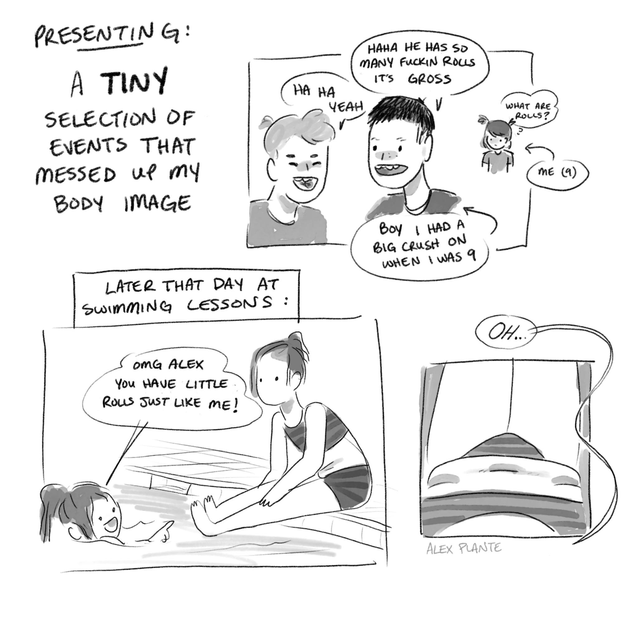 yeehaw body image comics - by Alex Plante - snacks museum